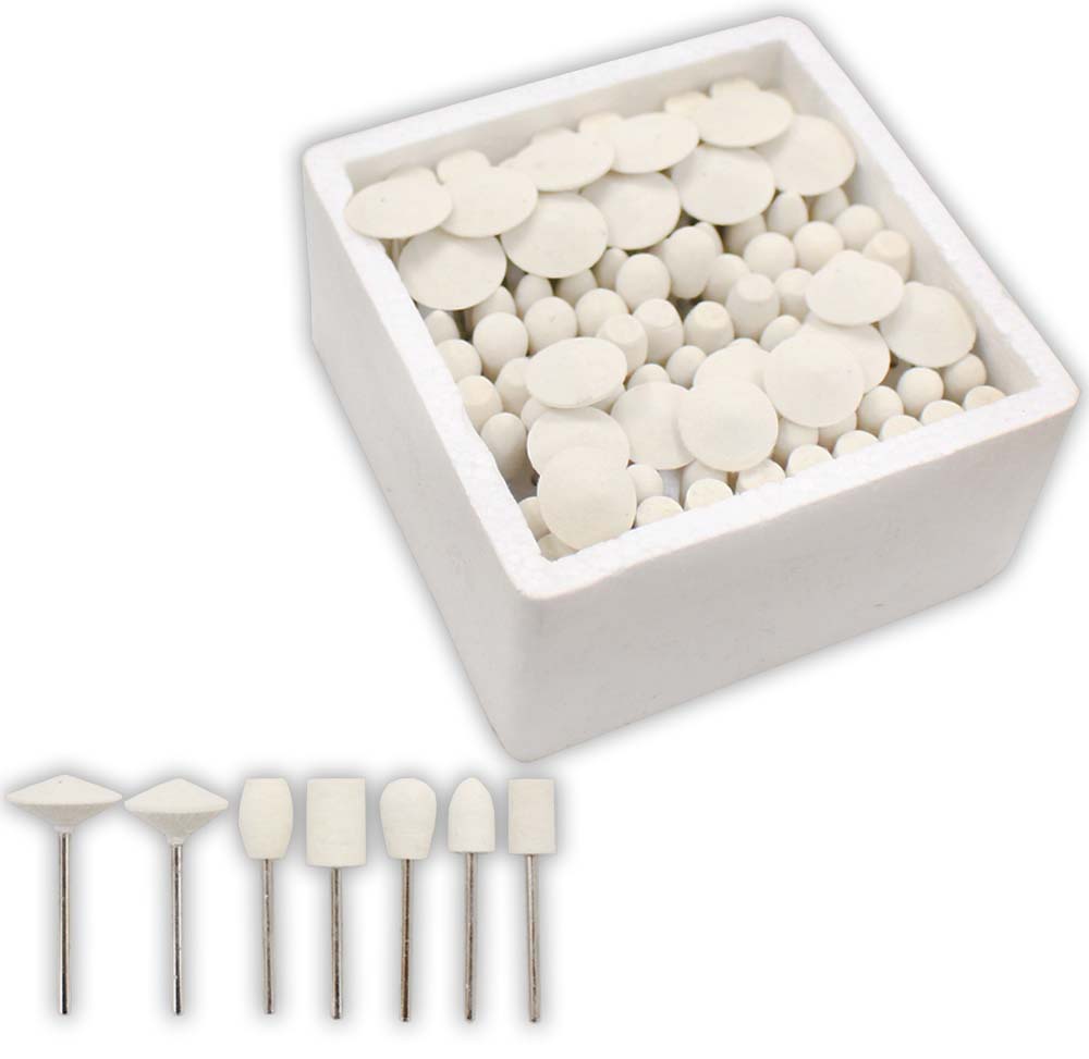 DYNAMIC 100 Piece Mounted Felt Bobs | Assorted Shapes & Sizes ...