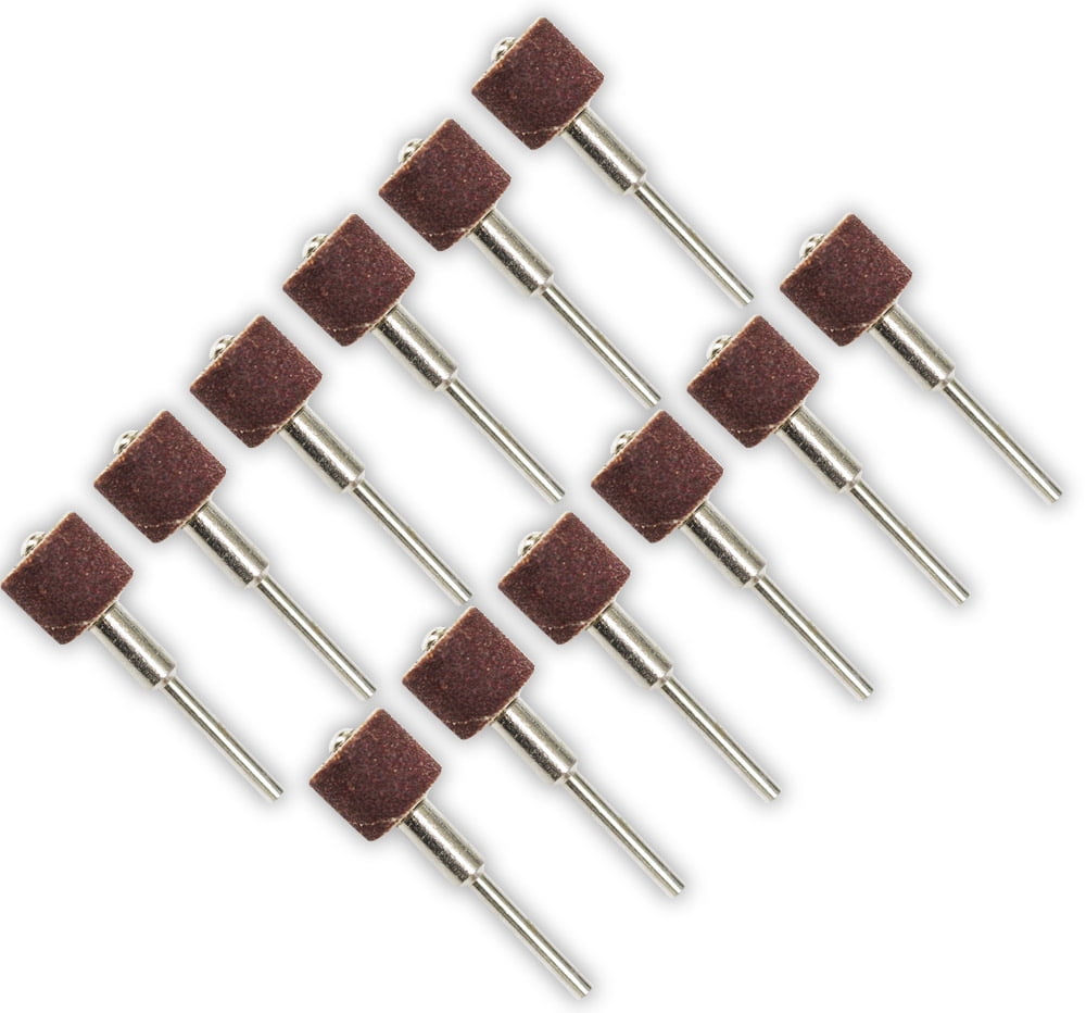 DYNAMIC 12 Piece Sanding Drums Set | Pre-mounted on 1/8" Shanks | 1/2 ...