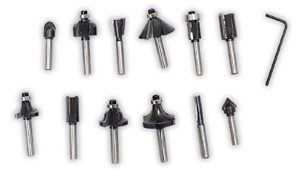 DYNAMIC 12 Piece Tungsten Carbide Router Tip Bits | Essential Tool for ...
