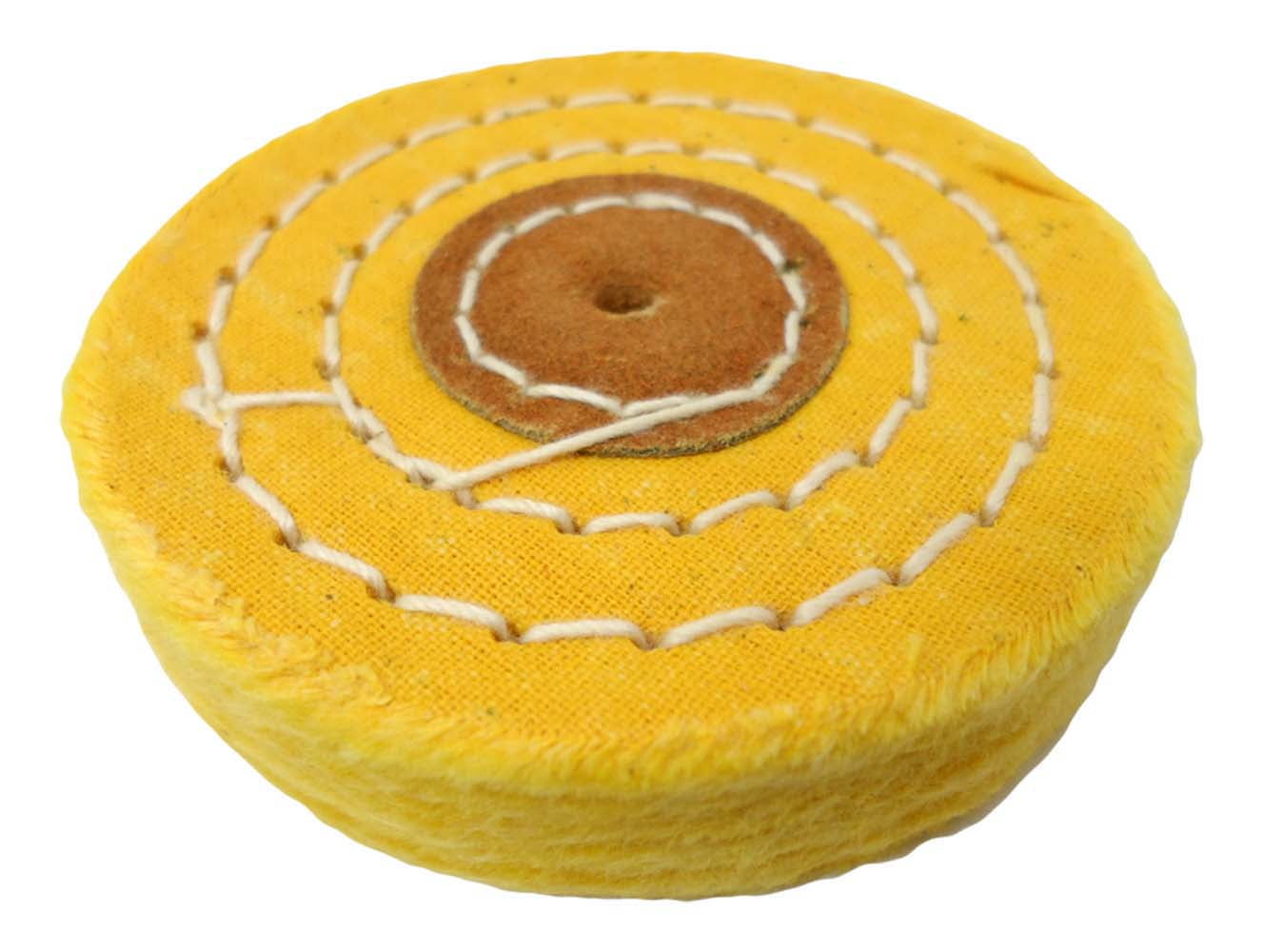 DYNAMIC 3" Yellow Cotton Wheel | 3" (7.6 cm) Diameter | High-Grade ...