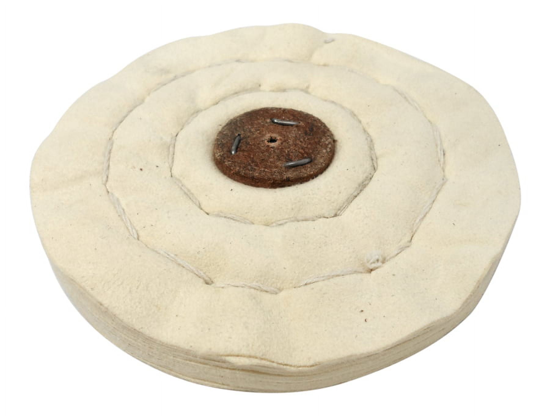 DYNAMIC 5" Leather Buff | Heavy-Duty Stitching | Wooden Center Ring ...