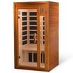 Dynamic Heming 2-person Corner Low EMF (Under 8MG) FAR Infrared Sauna (Canadian Hemlock ...