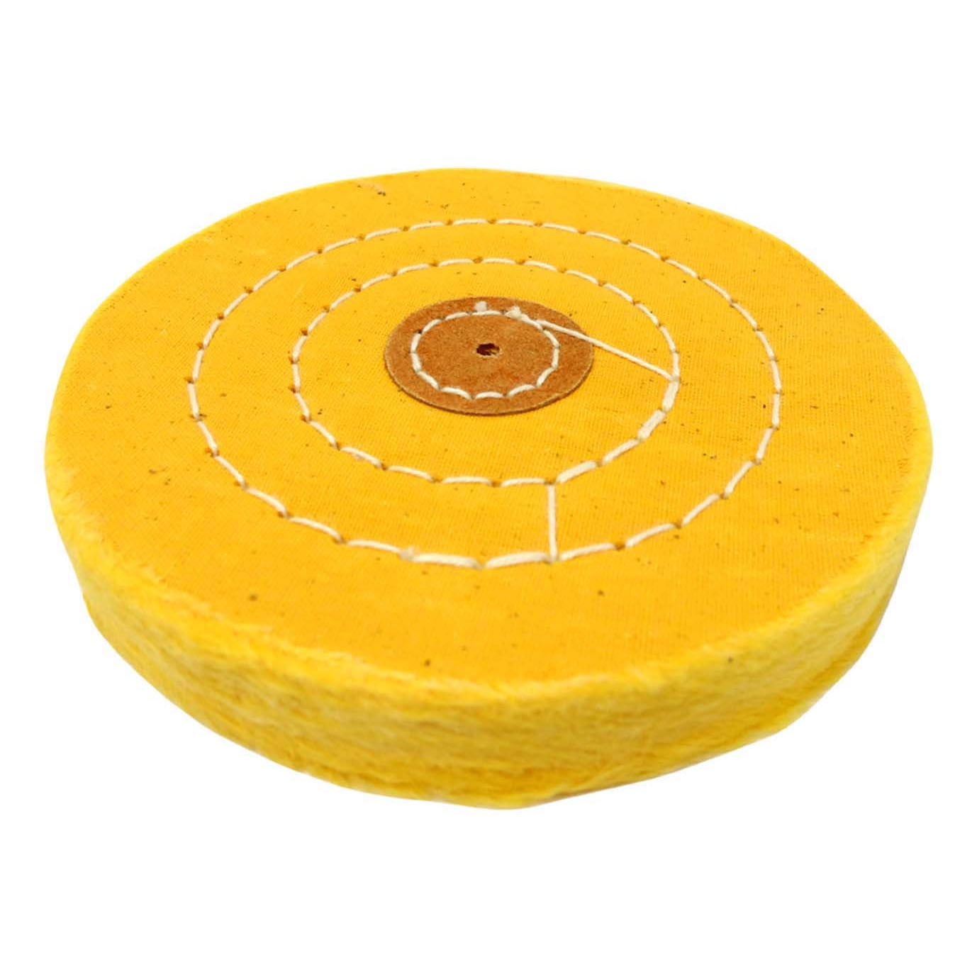 DYNAMIC Yellow Cotton Wheel | 5" Diameter Buff with 45 Layers of Cotton ...