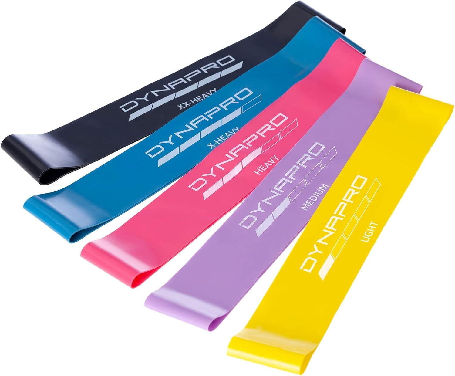 DYNAPRO Resistance Bands- Mini Precision Loop Exercise Bands with 2 Size Options, Perfect for ...