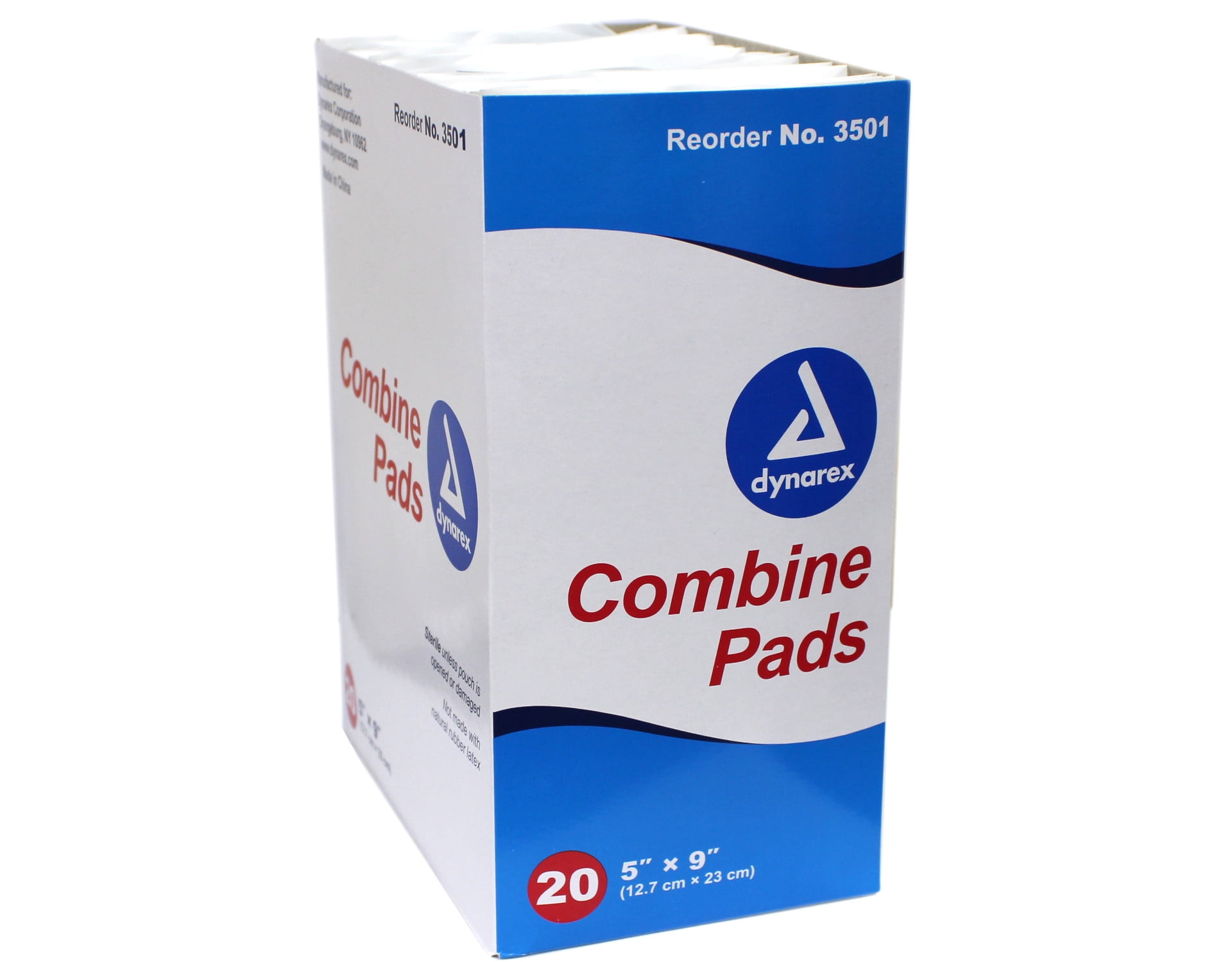 DYNAREX Combine Abdominal Pad 5 X 9" #3501 20 Pads Per Box, 1 Box ...