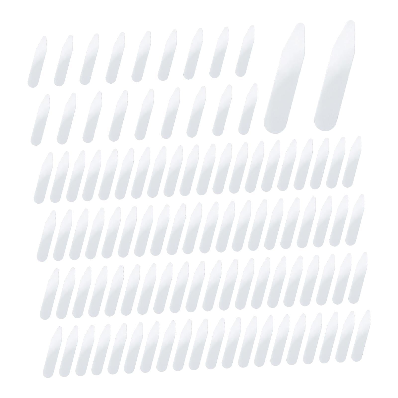 DYNWAVE 100 Pieces Collar Stays Collar Holder Inserts for Men's Dress ...