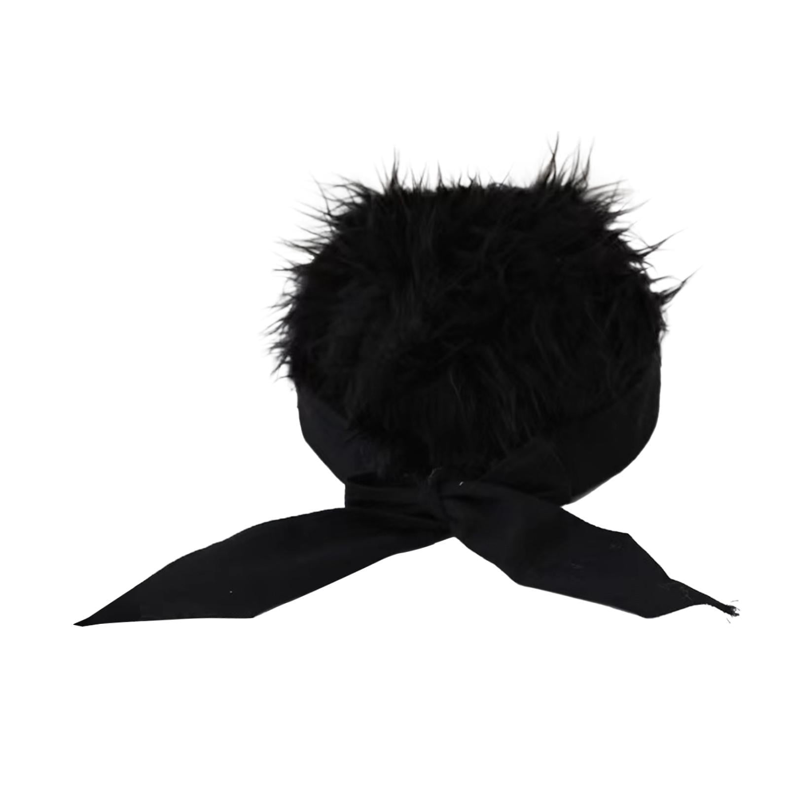 DYNWAVE Artificial Hat Fashionable with Hair for Men Women Portable Hat ...