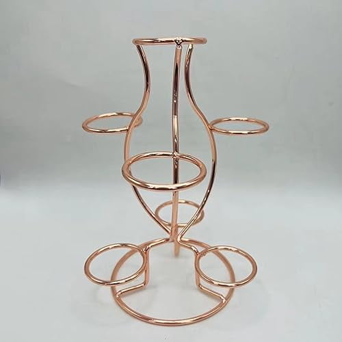 DYNWAVE Crystal Ball Display Stand with Seven Balls Craft Spheres Metal ...