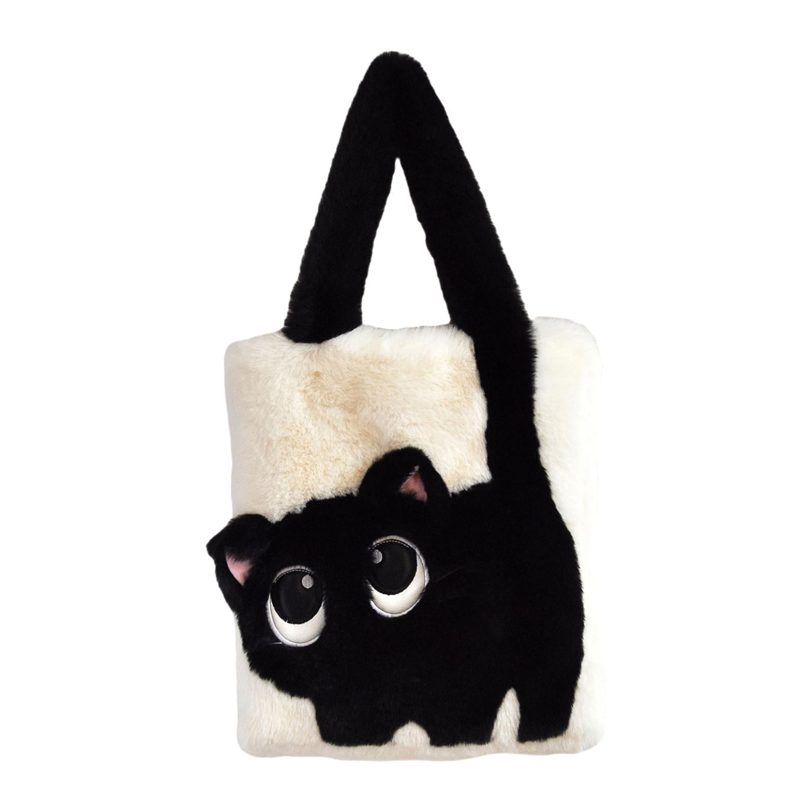 DYNWAVE Fluffy Tote Bag, Fluffy Shoulder Bag, Wallet, Lightweight ...