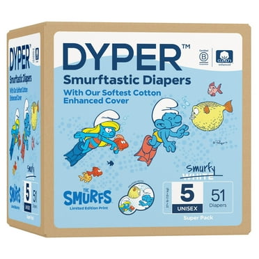DYPER Simply Kind Diapers, Remarkably Soft, Size 1, 36 Count (Select ...