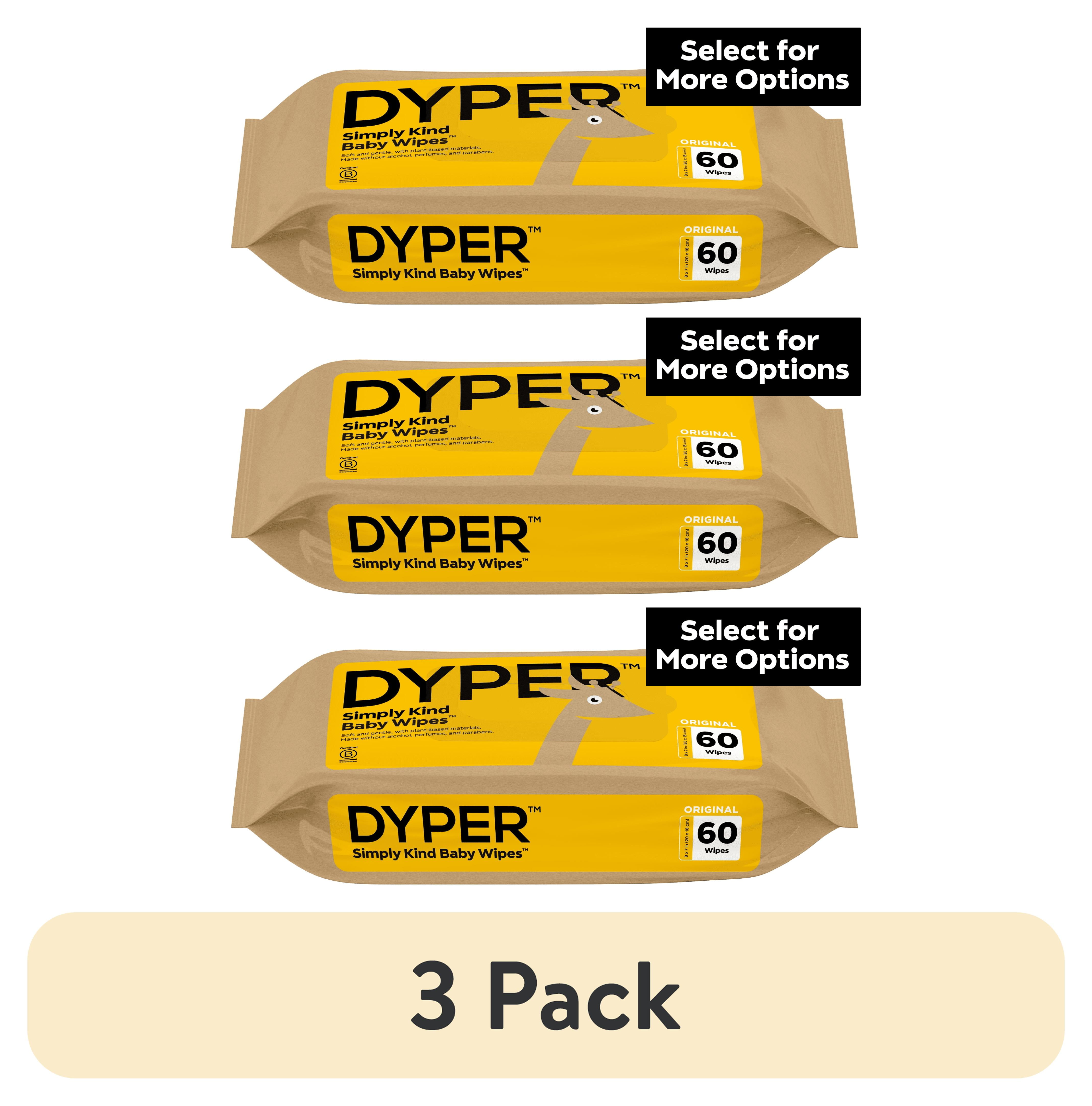 (3 pack) DYPER Simply Kind Baby Wet Wipes for Sensitive Skin, Unscented ...