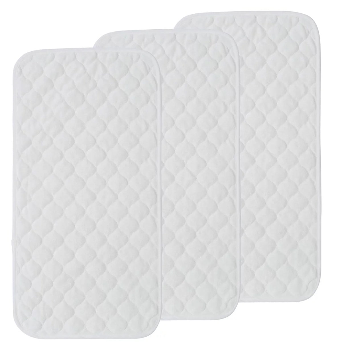 DYUES 3 Packs Changing Pad Liners,Quilted Thicker Longer Pad for Babies ...