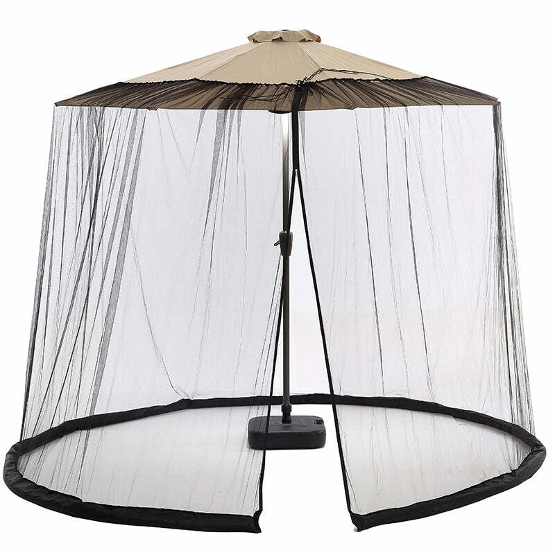 DYUKFG 9ft Patio Umbrella Bug Screen with Zipper Door - Polyester ...