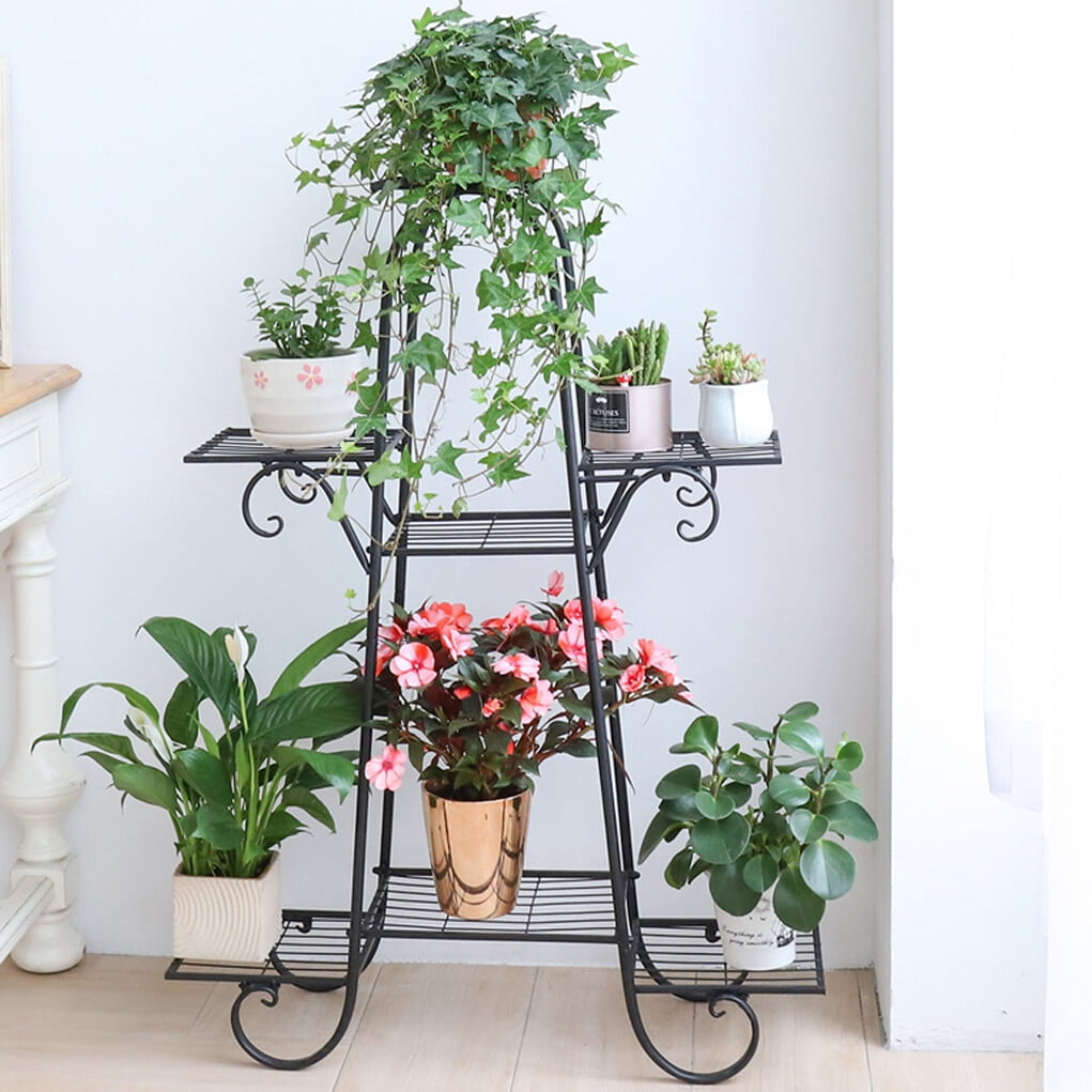 DYUKFG Metal Plant Stand Set - 3-Size Wrought Iron Flower Rack for ...