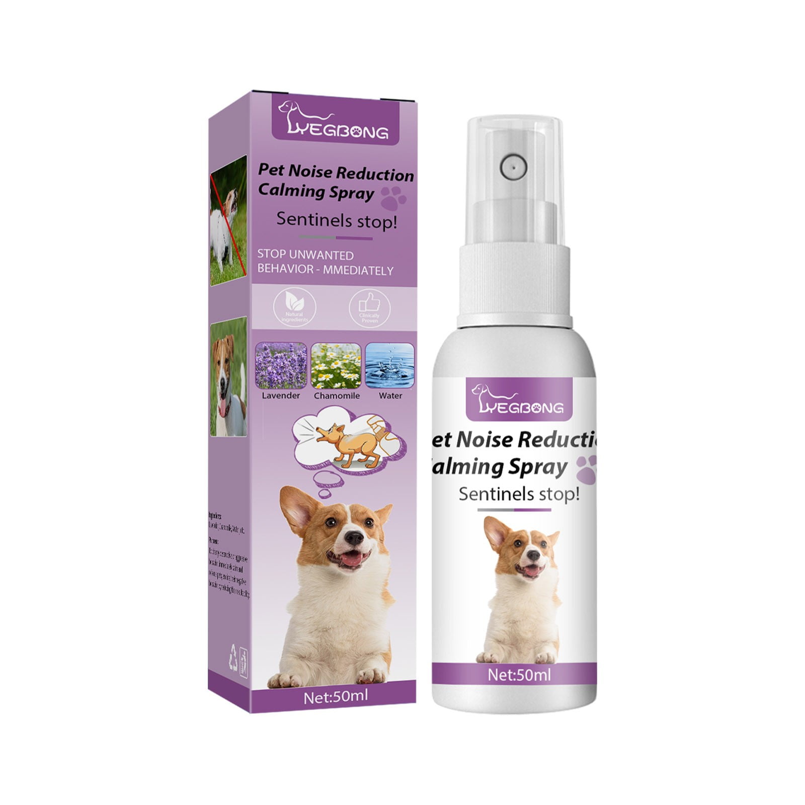 DYWADE Animal Accessories Sound Making Toys Calming Spray For Dogs Cats ...