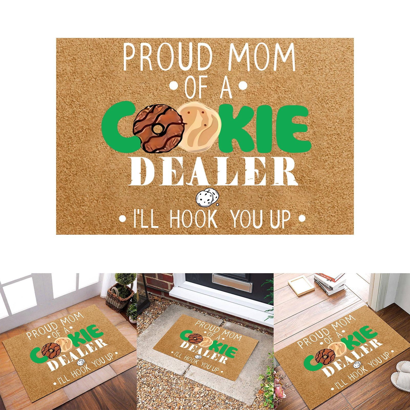 DYWADE Household Textile Proud Mom Of A Cookie Dealer I'll Hook You Up ...