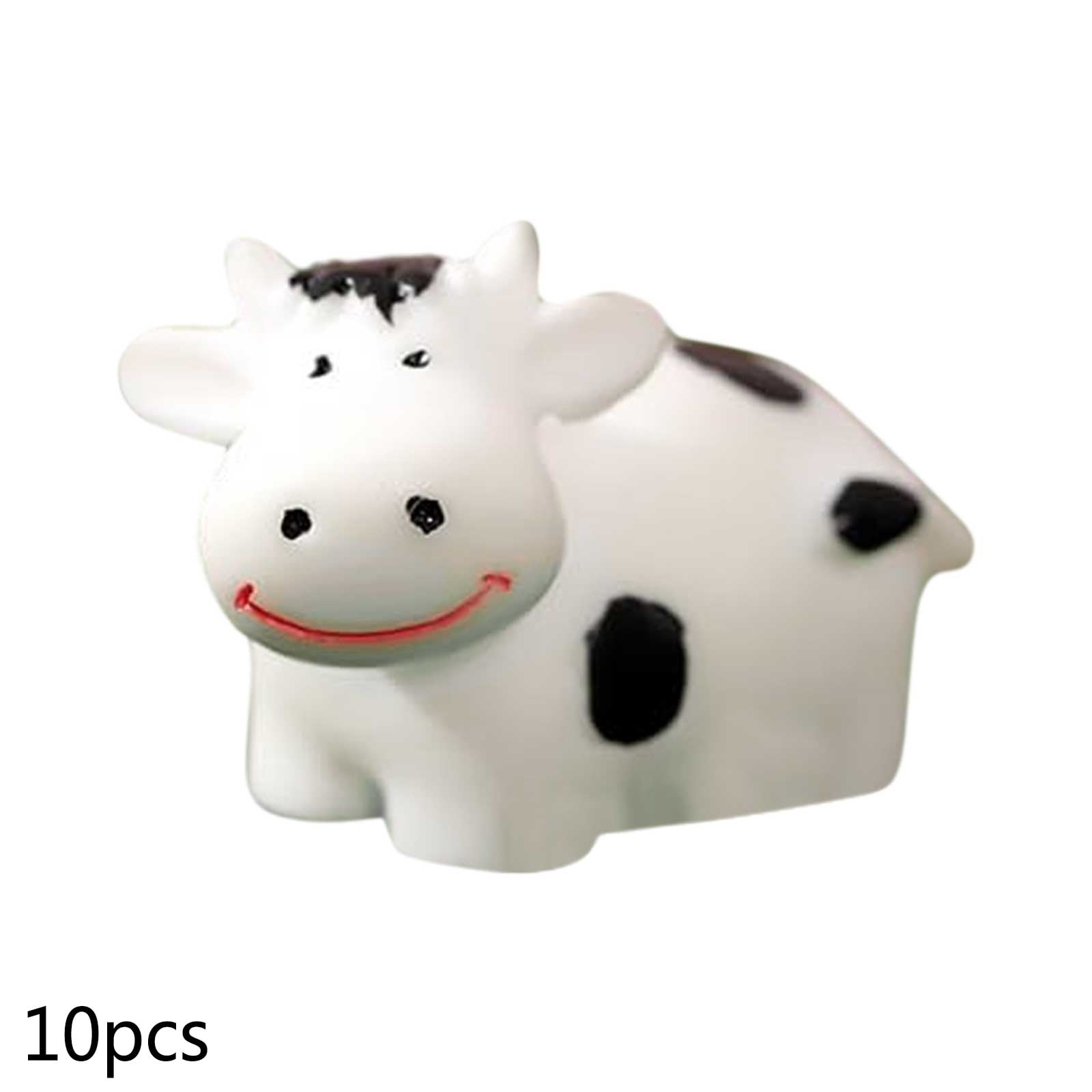 DYWADE Outside Lighted Garden Statues 30Pcs Micro Cow Resin Cow ...