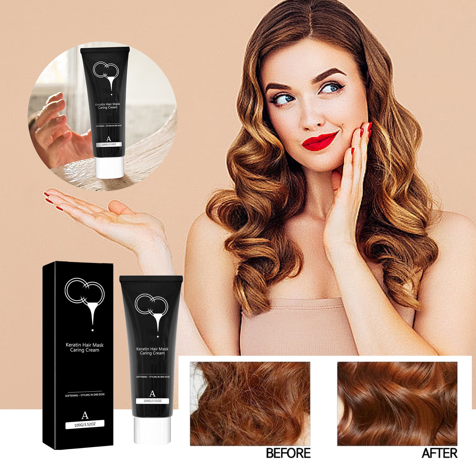 DYWADE Personal Care Protein Hair Softener Deep Conditioner Keratin ...