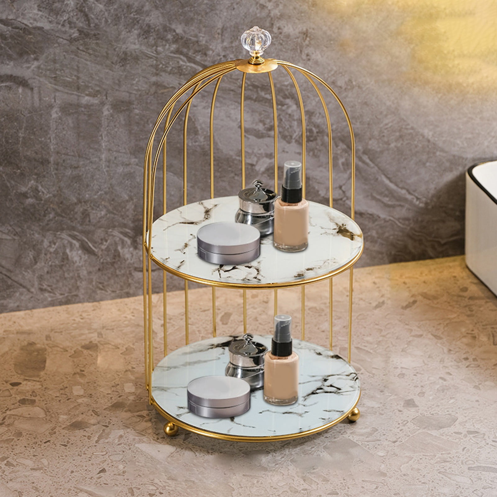 DYWADE Skincare Tieyi Bathroom Cosmetics Storage Box Desktop Lipstick ...