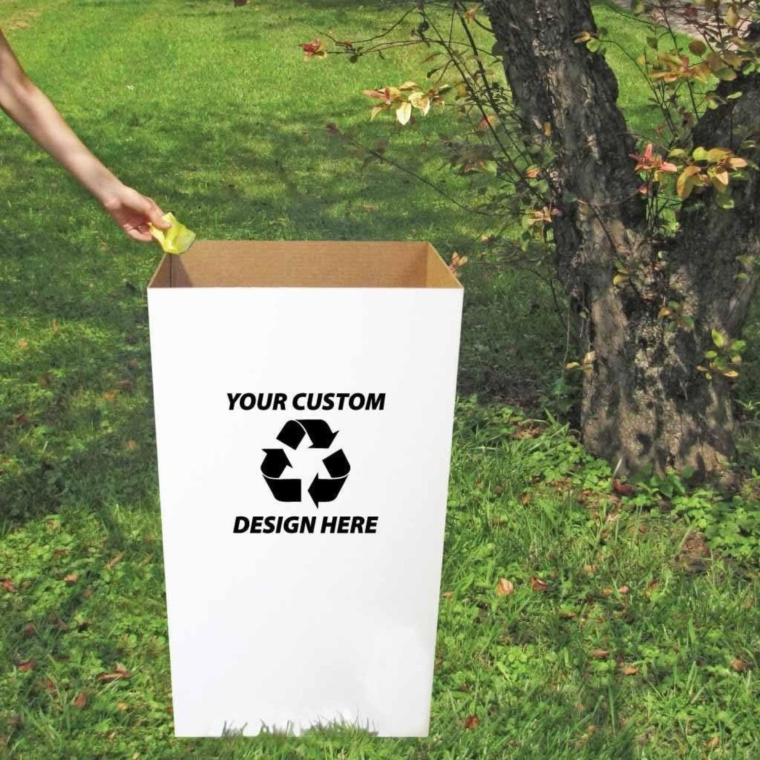 DYXF 22.3 gallons Cardboard Trash Bin, Reusable, Recyclable and ...