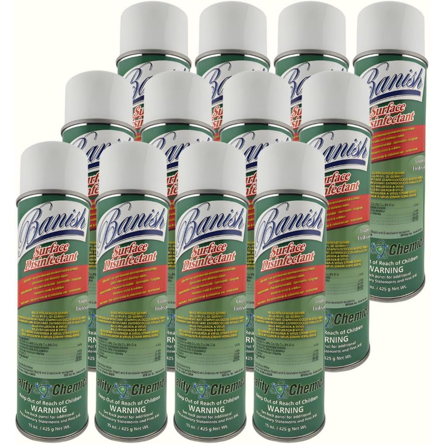 DYXF Banish Disinfectant Spray - Kills MERSA, AIDS, Polio, Flu, etc ...