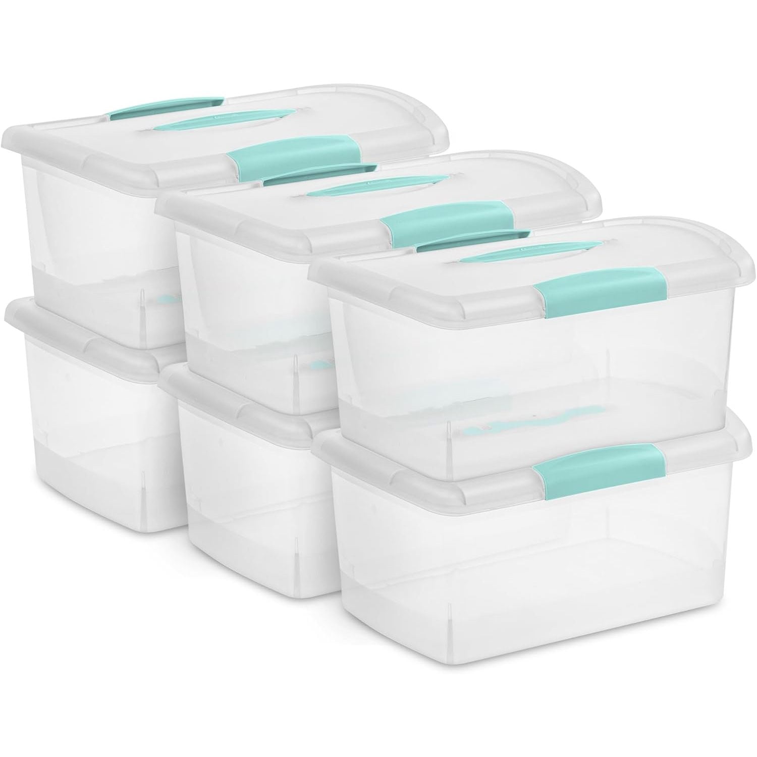 DYXF Medium Nesting ShowOffs, Stackable Small Storage Bin with Latching ...