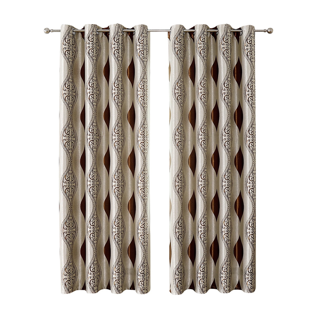DYstyle 1/2 Panels Home Textile Window Treatment Blackout Curtain ...