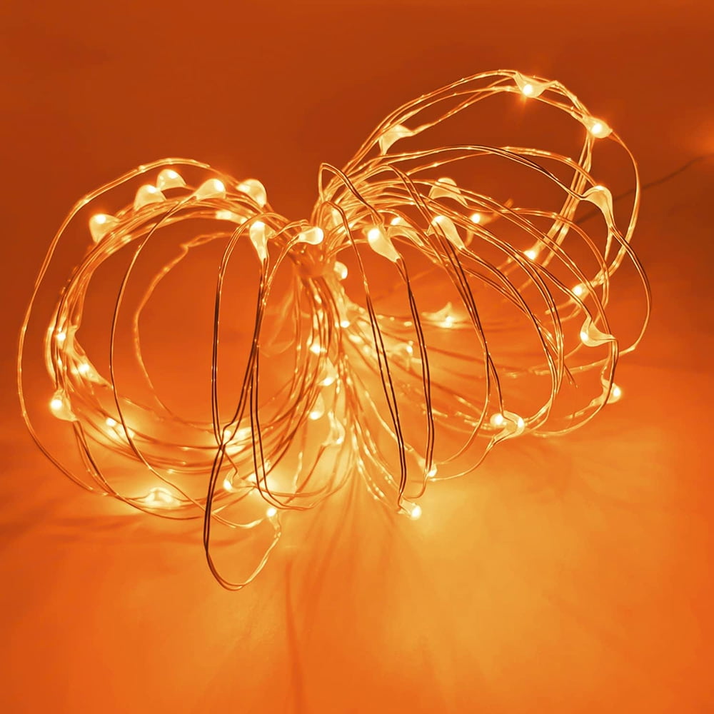 DYstyle 13.1FT 40LEDs Copper Wire Fairy Lights,Battery Operated String ...