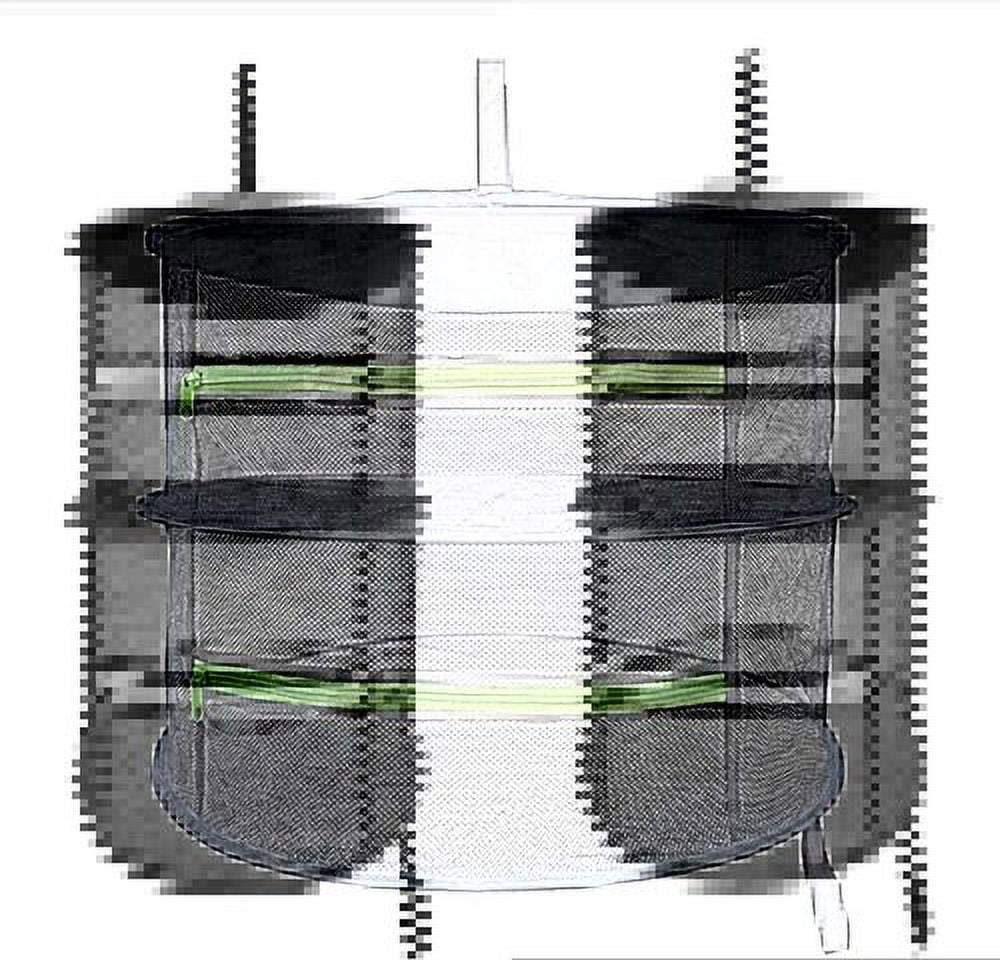 DYstyle 2/4/6/8 Layers Folding Fishing Net Hanging Basket Mesh Dryer ...