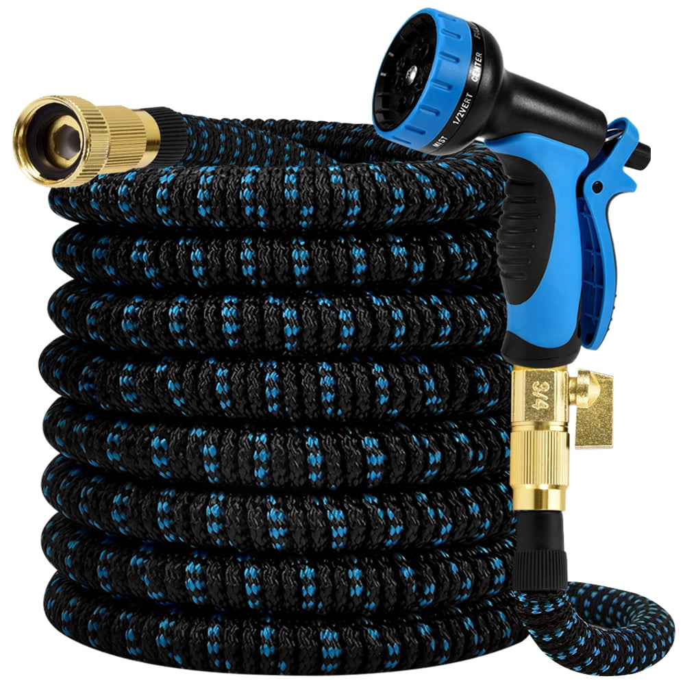 DYstyle 25Ft-100Ft Garden Hose 10Pattern Nozzle Plastic Hoses Pipe With ...
