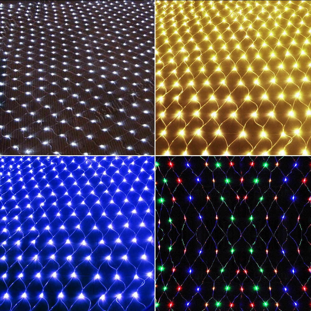 DYstyle Twinkle Star Colored LED Mesh Net String Lights - Indoor ...