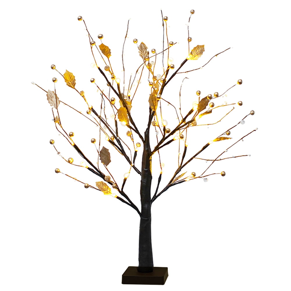 DYstyle Battery Operated DIY Artificial Tree Lamp LED Tabletop Bonsai ...