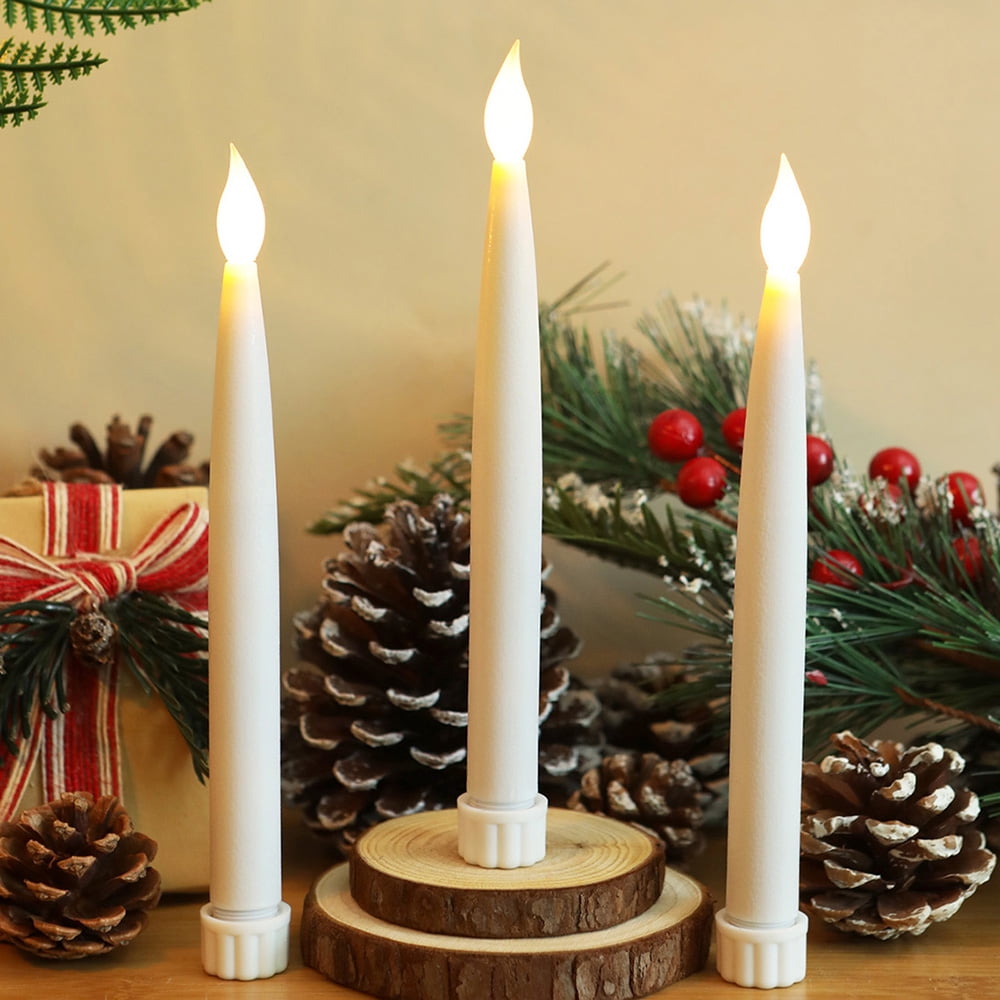 DYstyle Flameless LED Taper Candles Battery Operated Window Candles ...