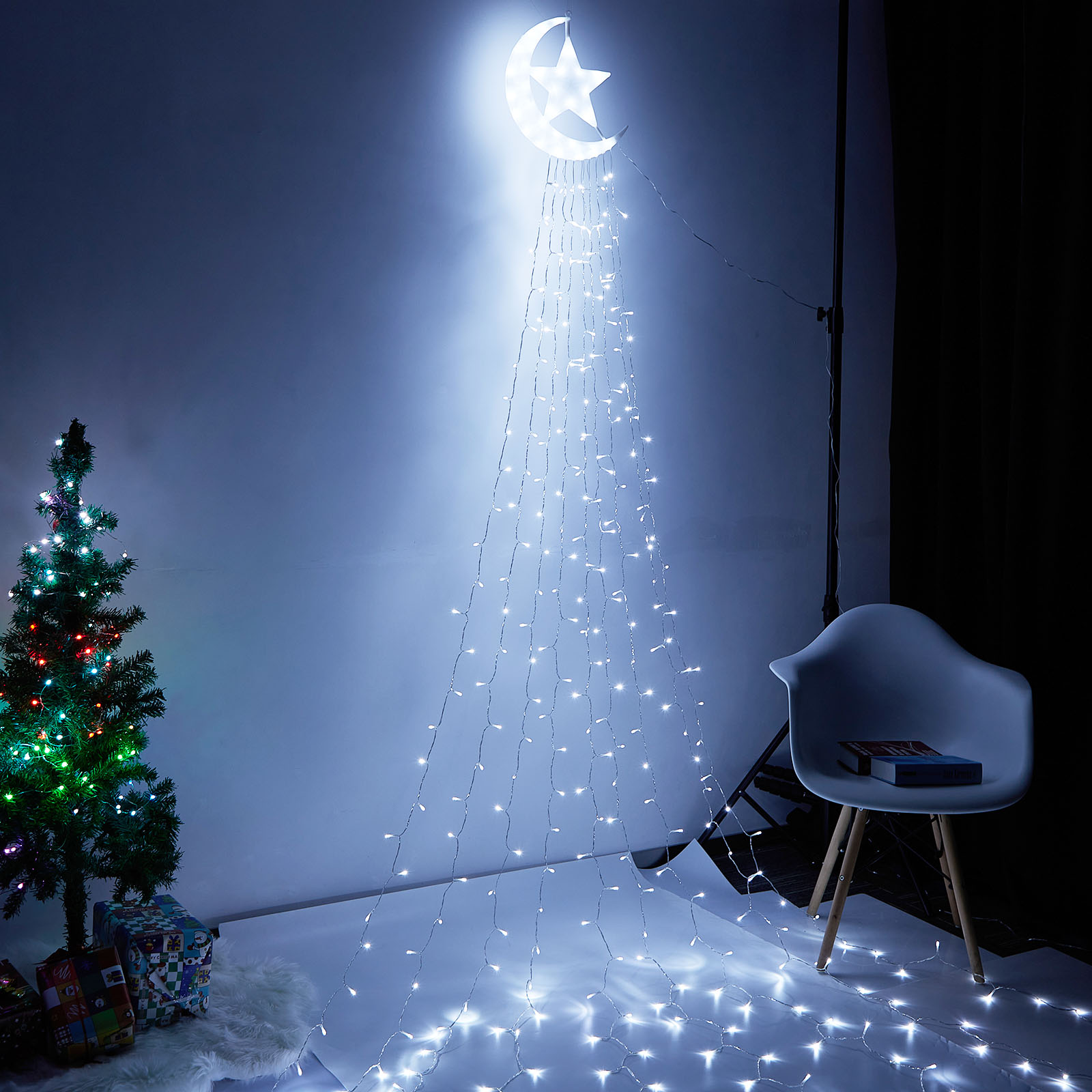 DYstyle Indoor Outdoor Christmas Decorations Lights String 350 LED ...