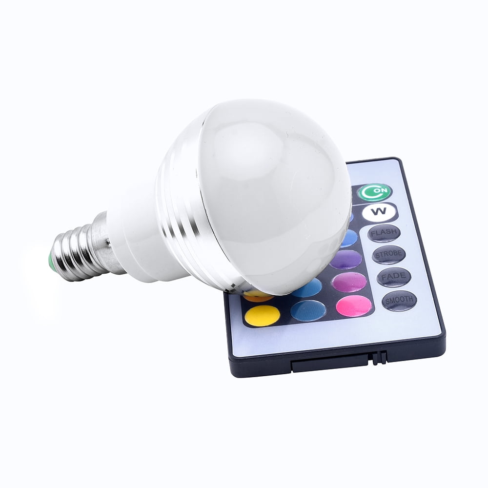 DYstyle LED 1-10 Pack LED RGB Bulb Lamp E14 E27 B22 GU10 MR16 AC85-265V ...