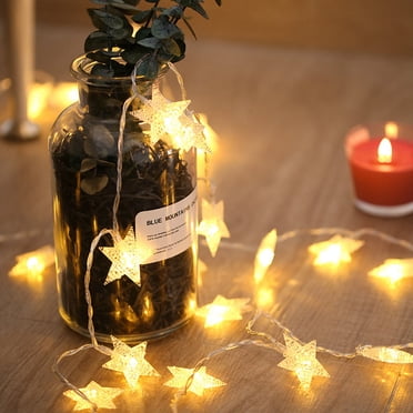 DYstyle LED Star Curtain String Lights 138 LEDs Window Icicle DIY ...