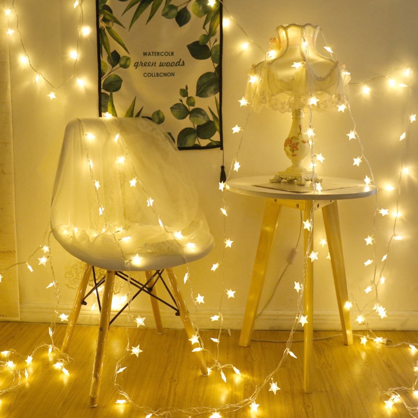 DYstyle LED Star String Lights USB/Battery Operated, LED Twinkle Fairy ...