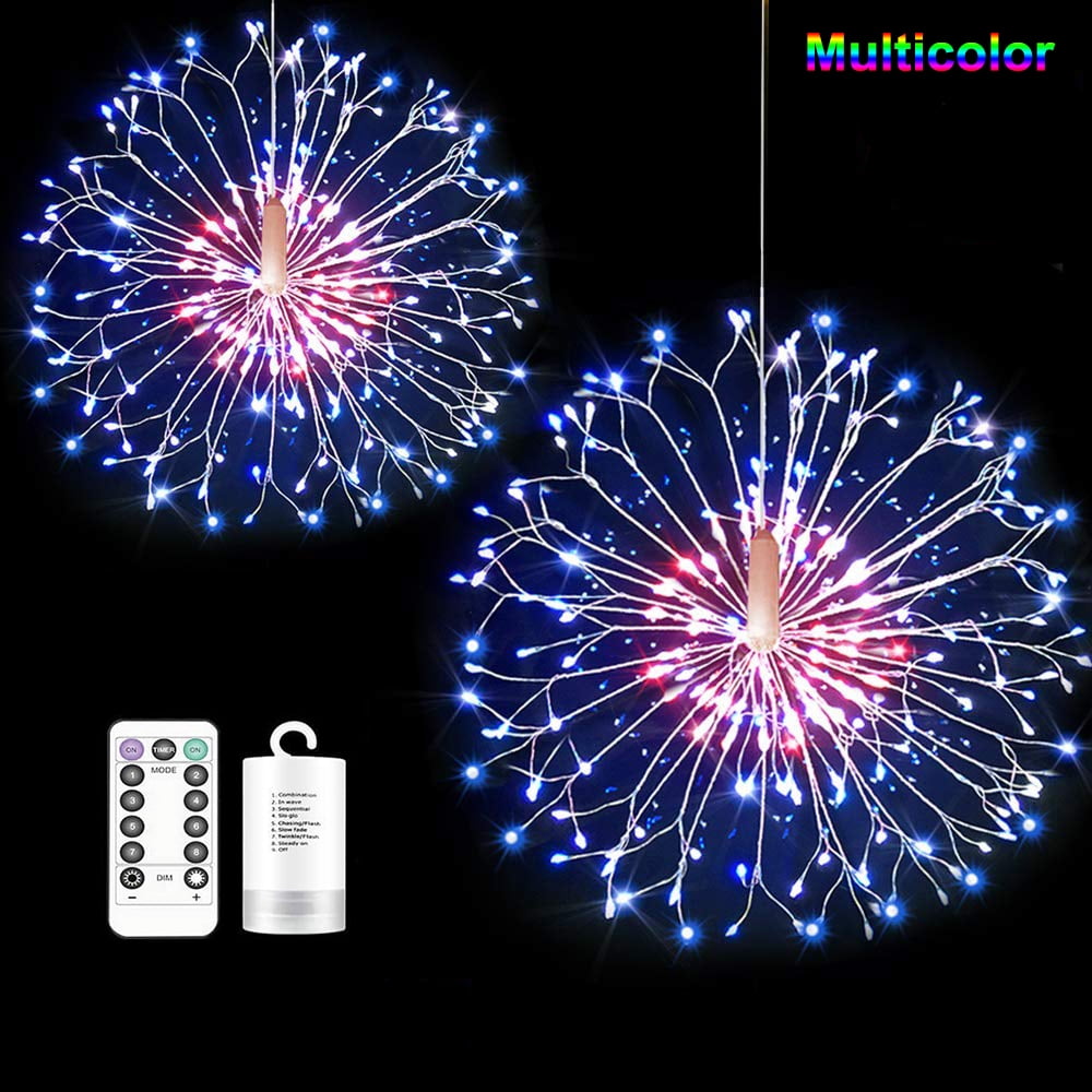 DYstyle LED String Firework Lights Hanging Starburst Fairy Lights ...