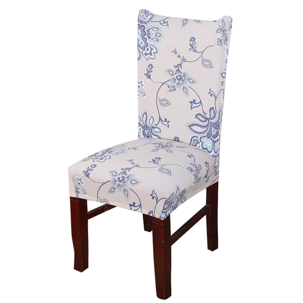DYstyle Stretch Floral Print Short Dining Room Chair Slipcover ...