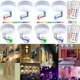 DYstyle Wireless Spotlight Indoor Remote Control Battery Operated RGB ...