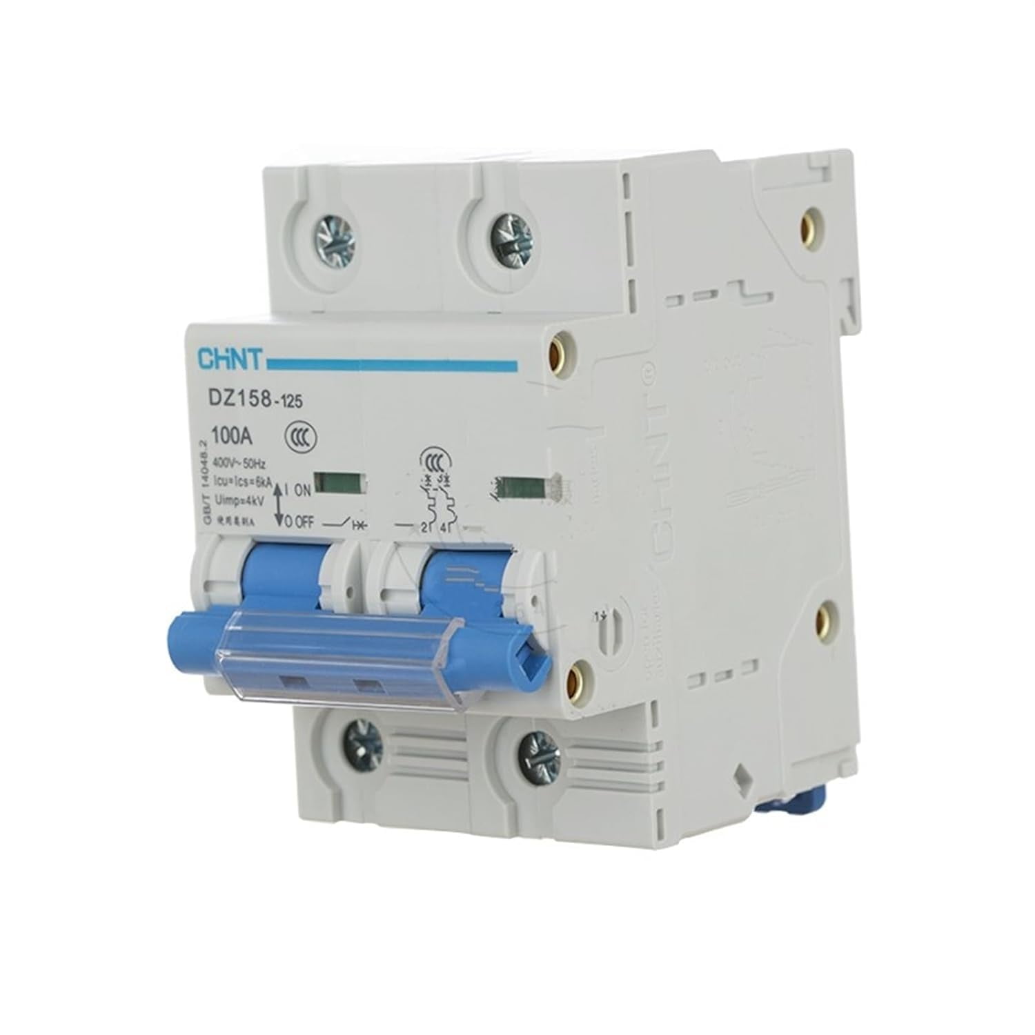 DZ158-125 2P 80A 100A 125A 220V 400V 50HZ Miniature Circuit Breaker MCB DZ47 - Walmart.com