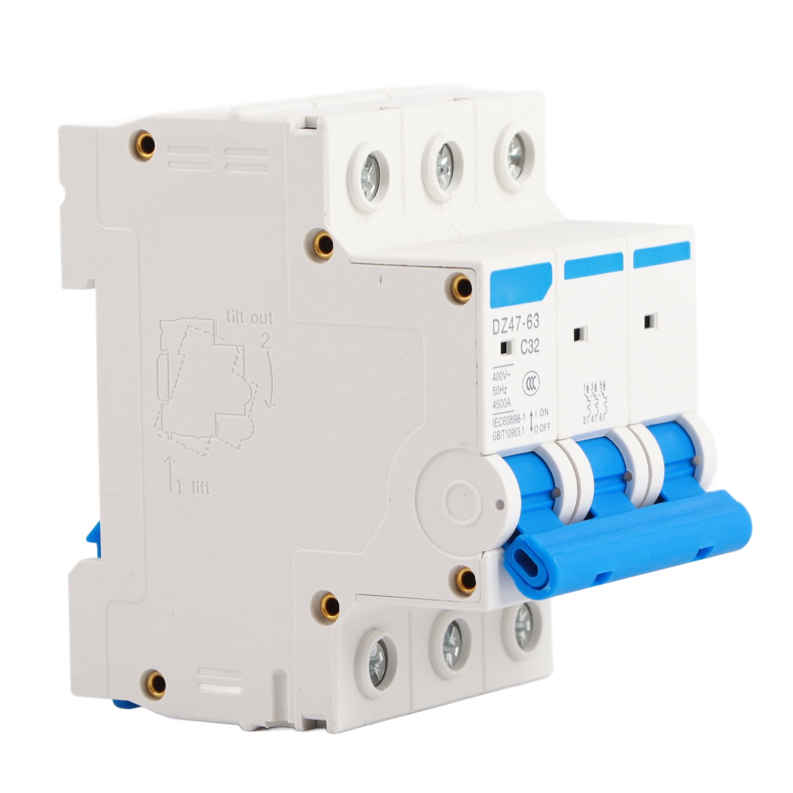 DZ47 63 3P 32A 400V Leakage Protection Circuit Breaker High Segment ...
