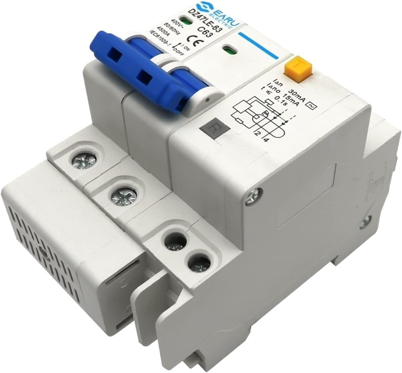 DZ47LE-63 Household Air Switch Miniature Circuit Breaker 2P Switch with ...