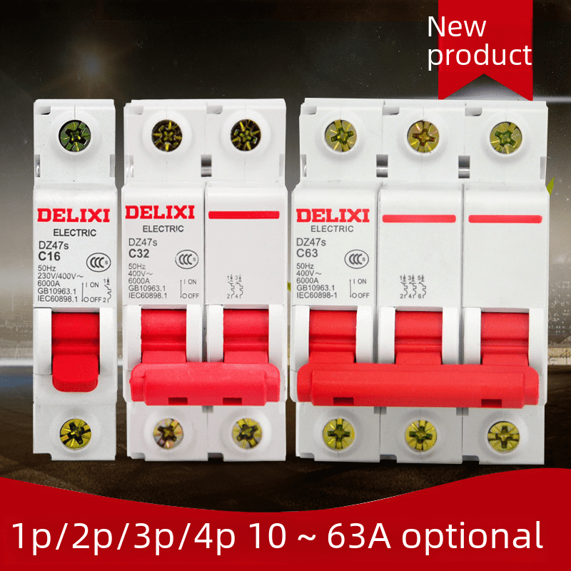 DZ47s air switch air open low voltage small miniature circuit breaker 1 2 3 4p Air switch-2P-20A ...