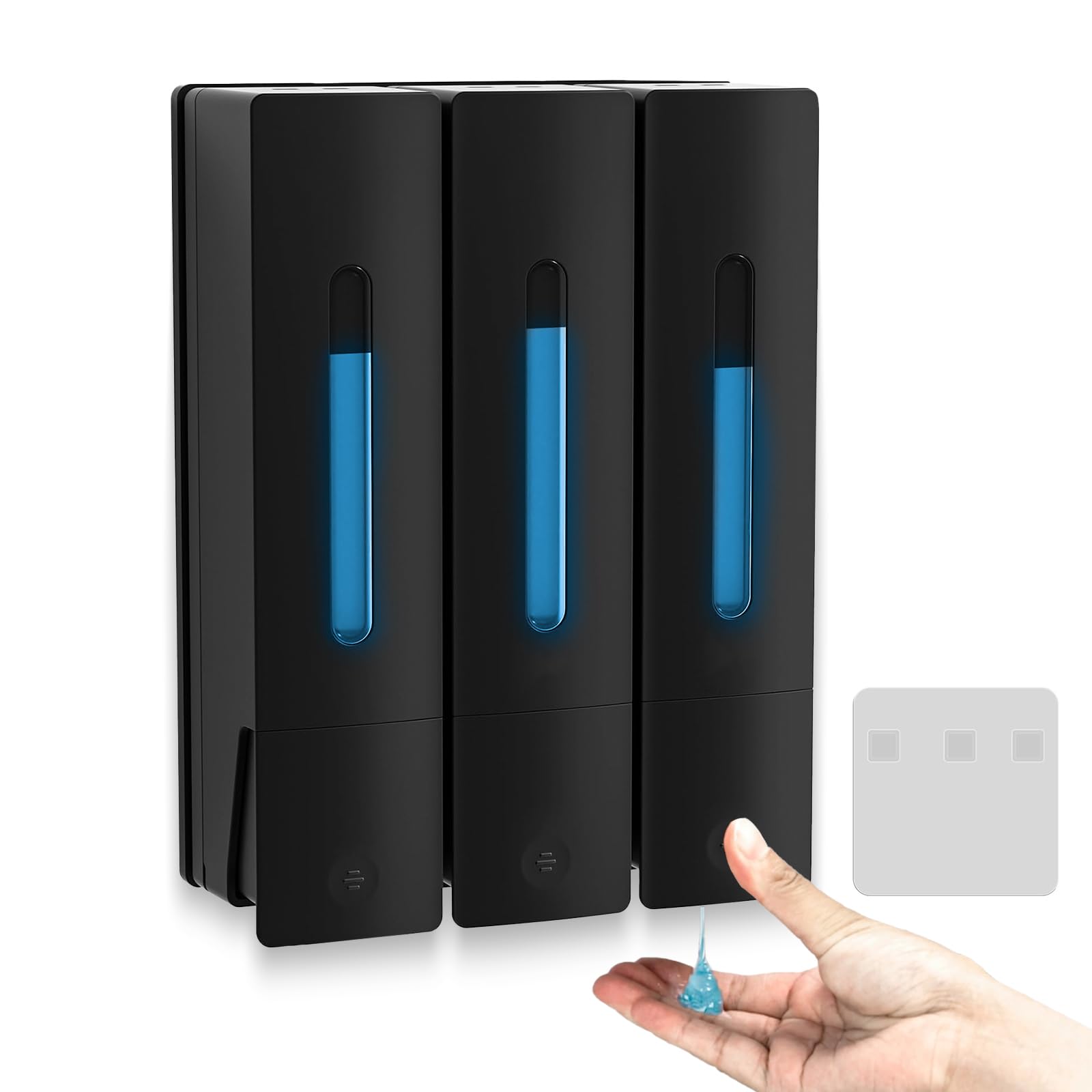 DZHPSRSZ 3-in-1Shampoo and Conditioner Dispenser, Shower Soap Dispenser ...