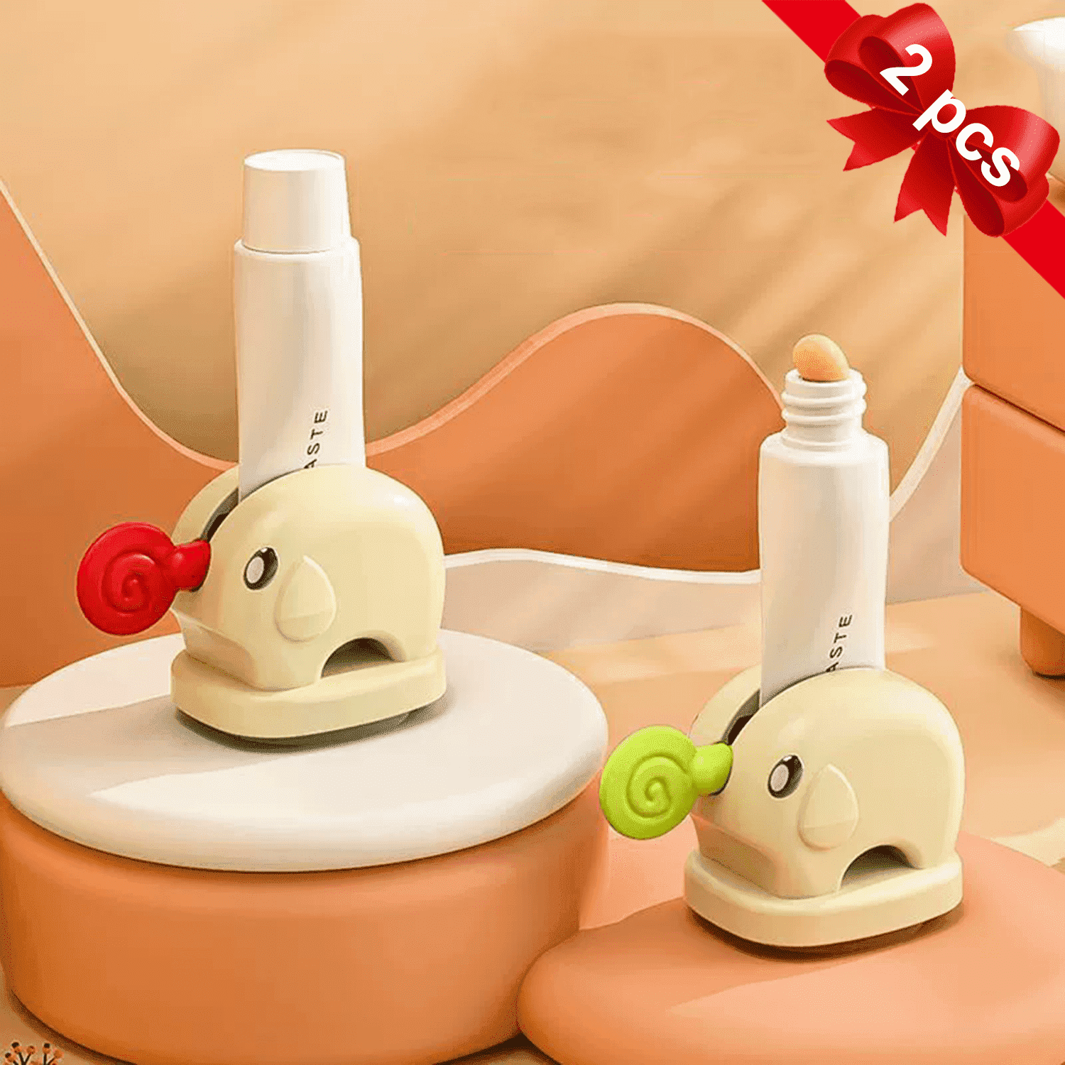 DZORUN 2PCS Toothpaste Squeezer Little Elephant Cartoon Squeezer ...