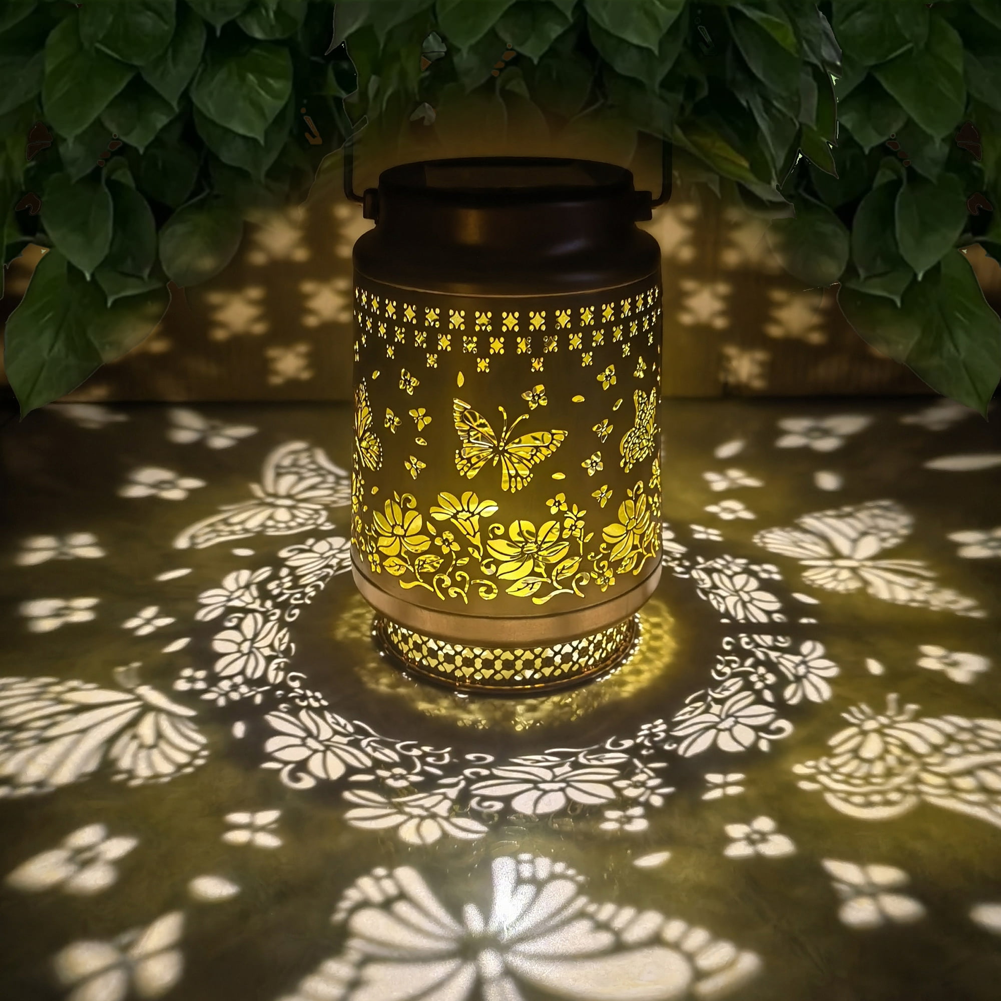 DZORUN Butterfly Solar Lanterns Outdoor Waterproof Hanging LED Solar ...