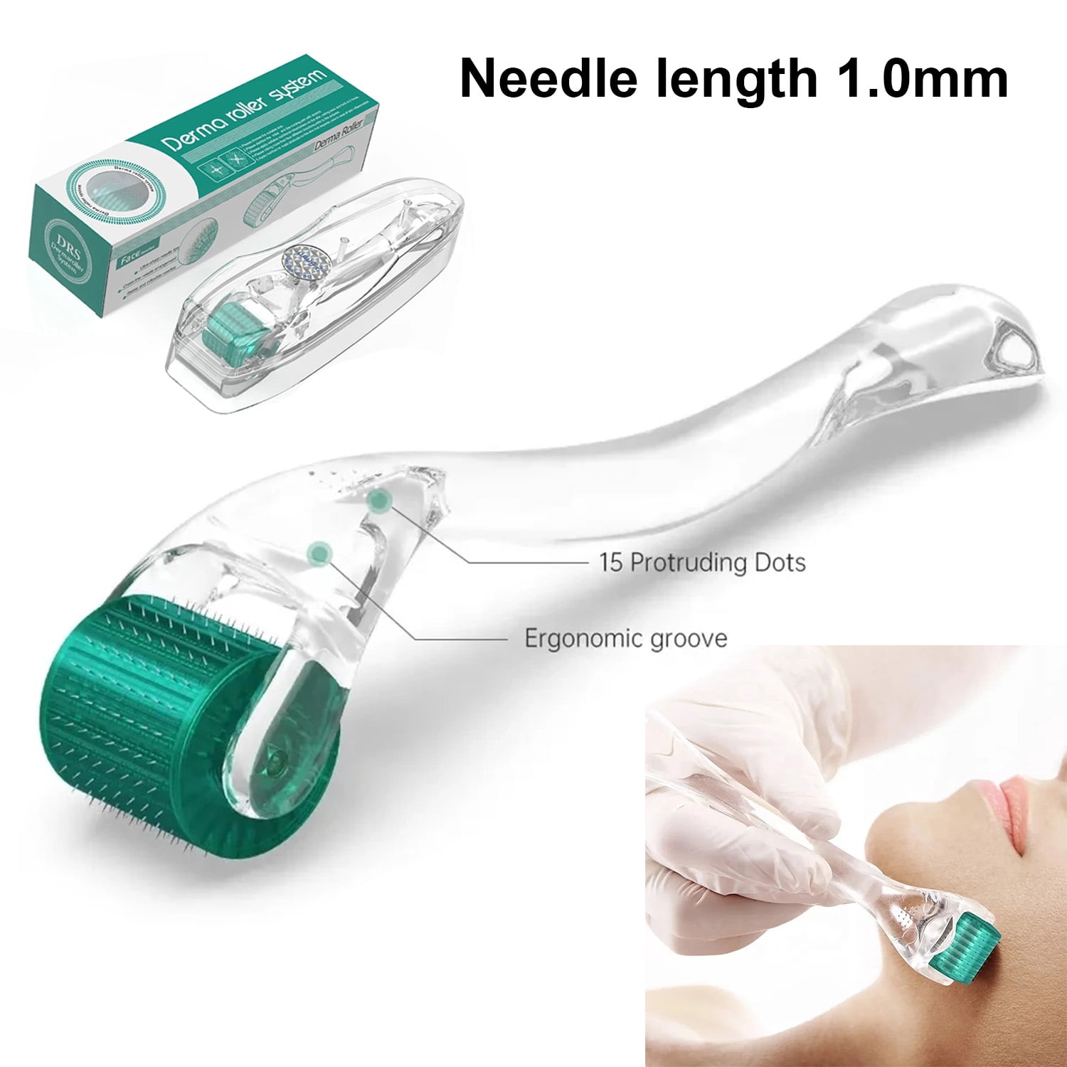 DZORUN Derma Roller for face Titanium 192 Micro derma Brasion Includes ...