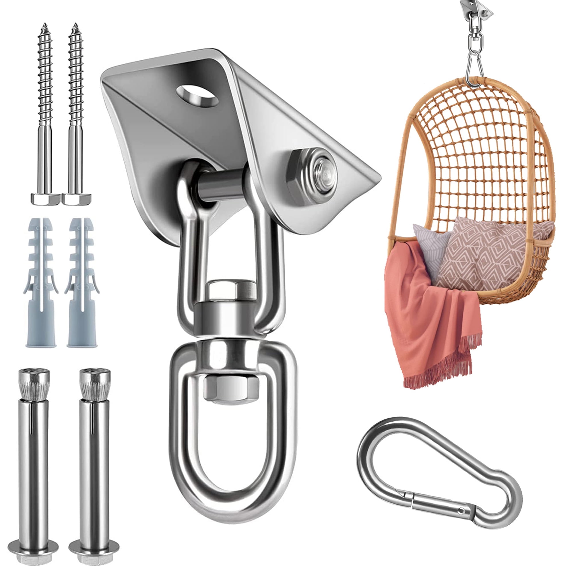 DZORUN Hammock Chair Hanging Kit, Hammock Hanger, Hanging Hooks Ceiling ...