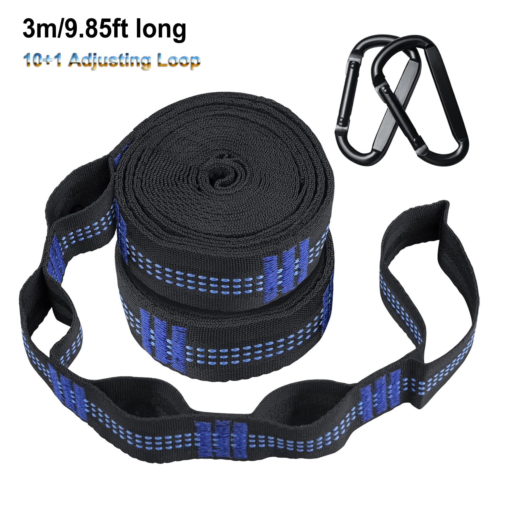 DZORUN Hammock Straps for Trees Set of Two 10ft with 11 Loops 2 ...